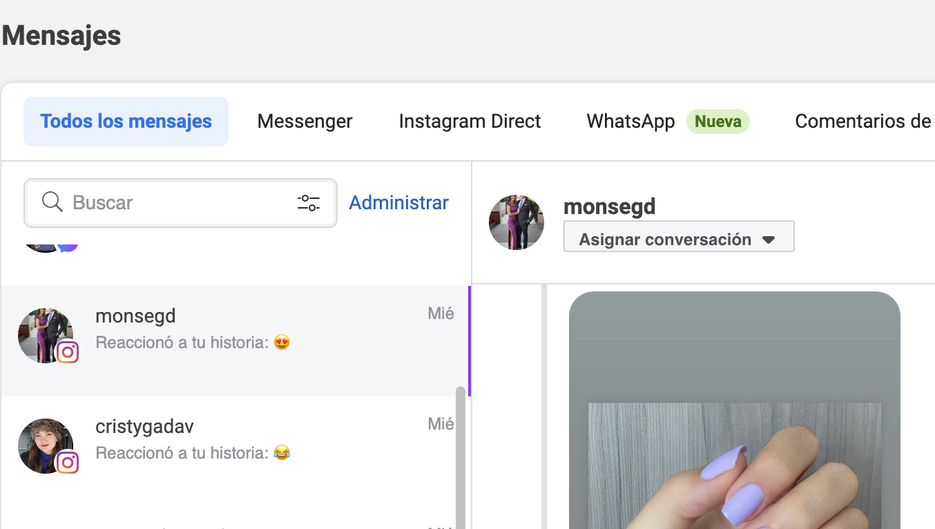 Conecta WhatsApp y Gmail a tu bandeja de entrada (inbox) en Messenger ...